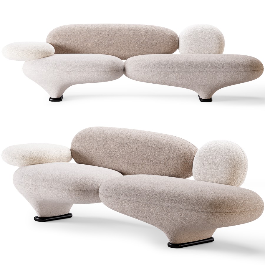 Figure Sofa - 3D Model for Corona