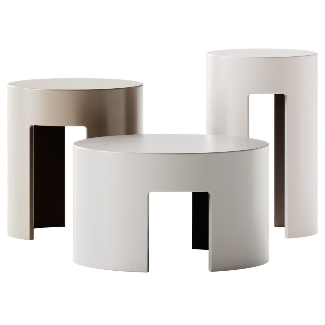 Meridiani Gong Coffee Tables 3D Model for Corona | CGMood