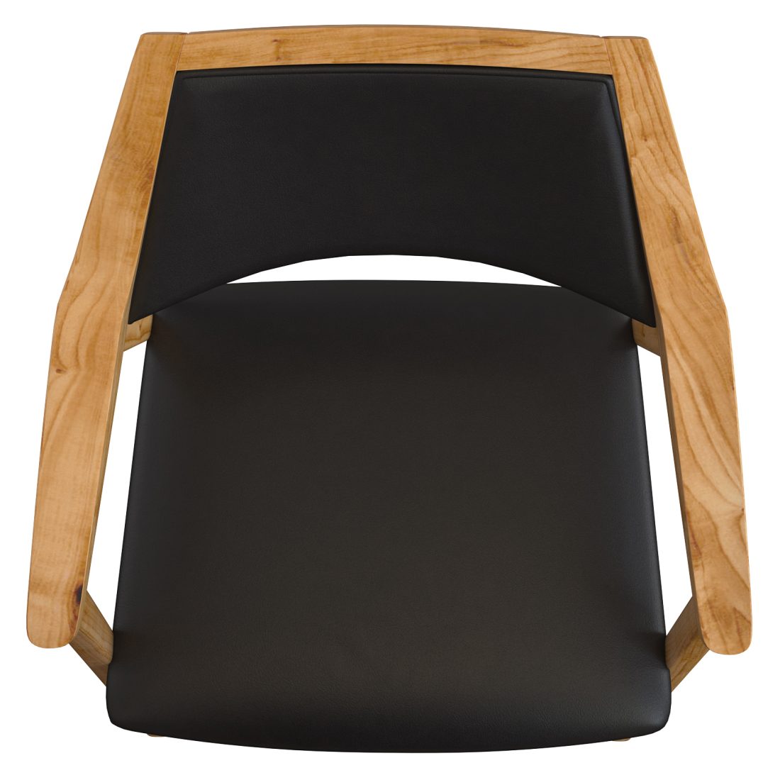 Quattro Wooden Chair Black - 3D Model for VRay, Corona