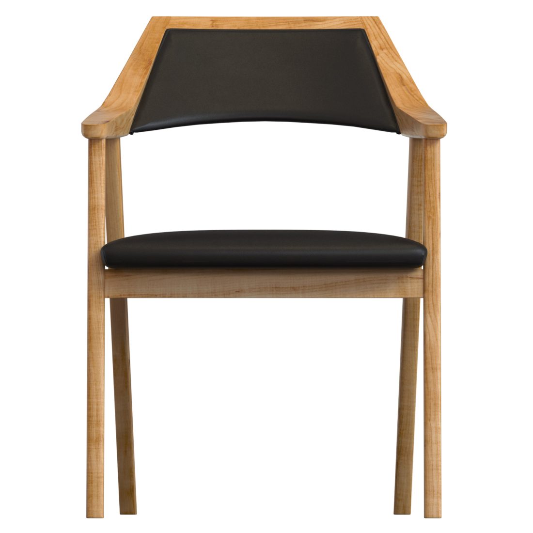 Quattro Wooden Chair Black - 3D Model for VRay, Corona