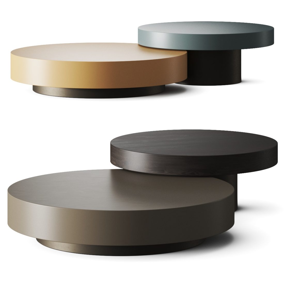 Lema Dolmen Coffee Tables - 3D Model for VRay, Corona