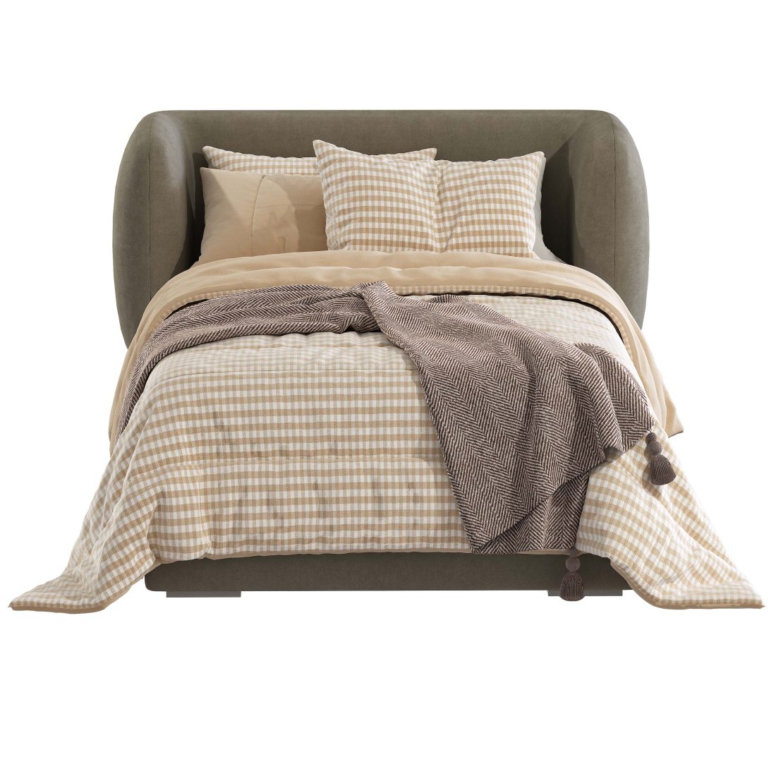 Set 343 GROUP BED - 3D Model for VRay, Corona