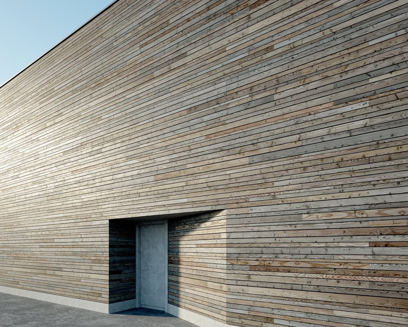 Timber Facade 16 8k Seamless Pbr Material - 3D Model for VRay, Corona, VRay