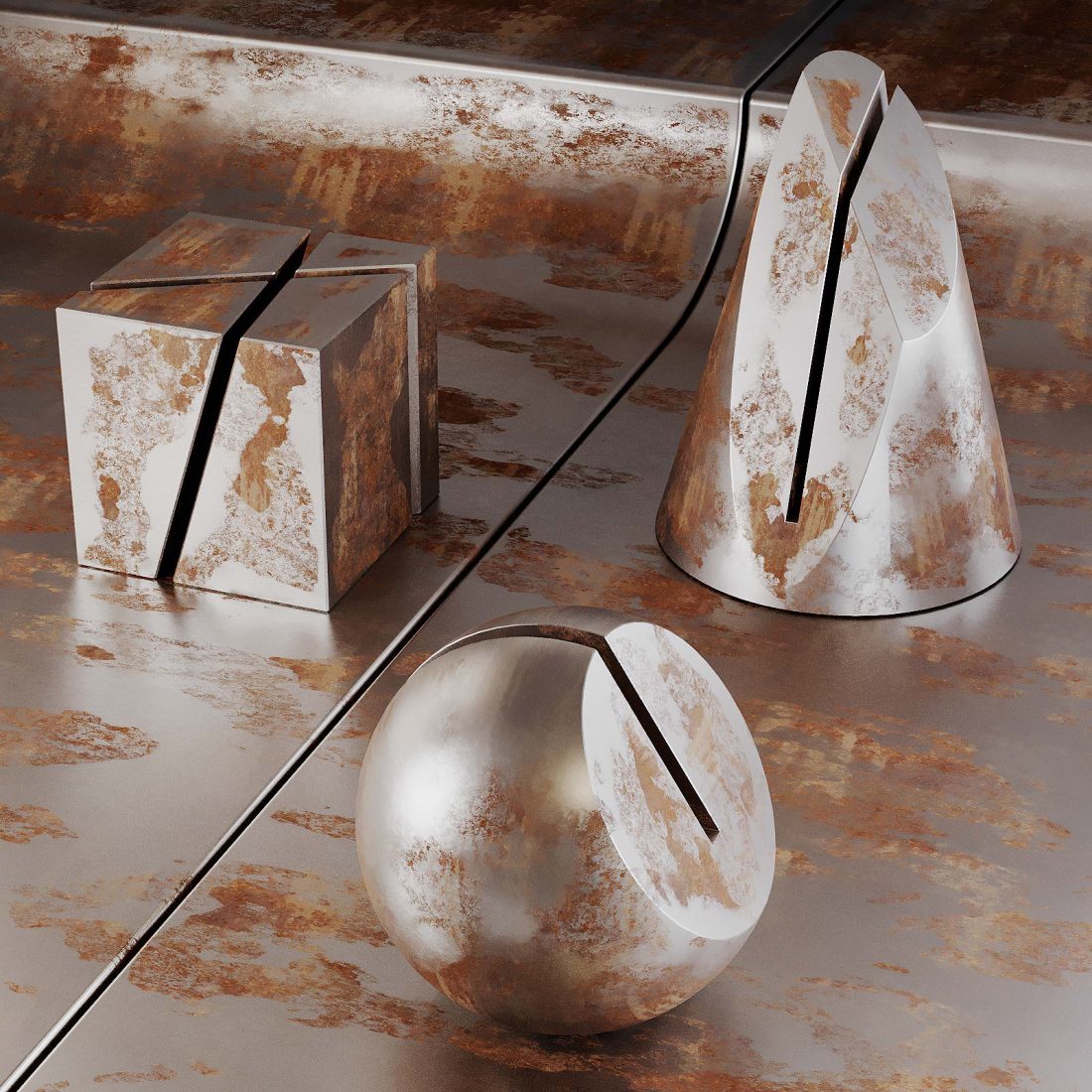 Metal Corroded 19 8k Seamless Pbr Material - 3D Model for VRay