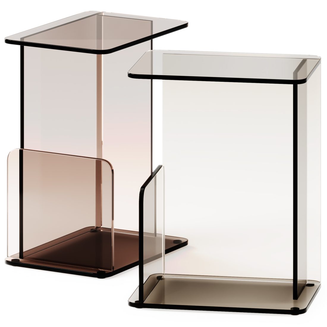 Case Lucent Side Table - 3D Model for Corona