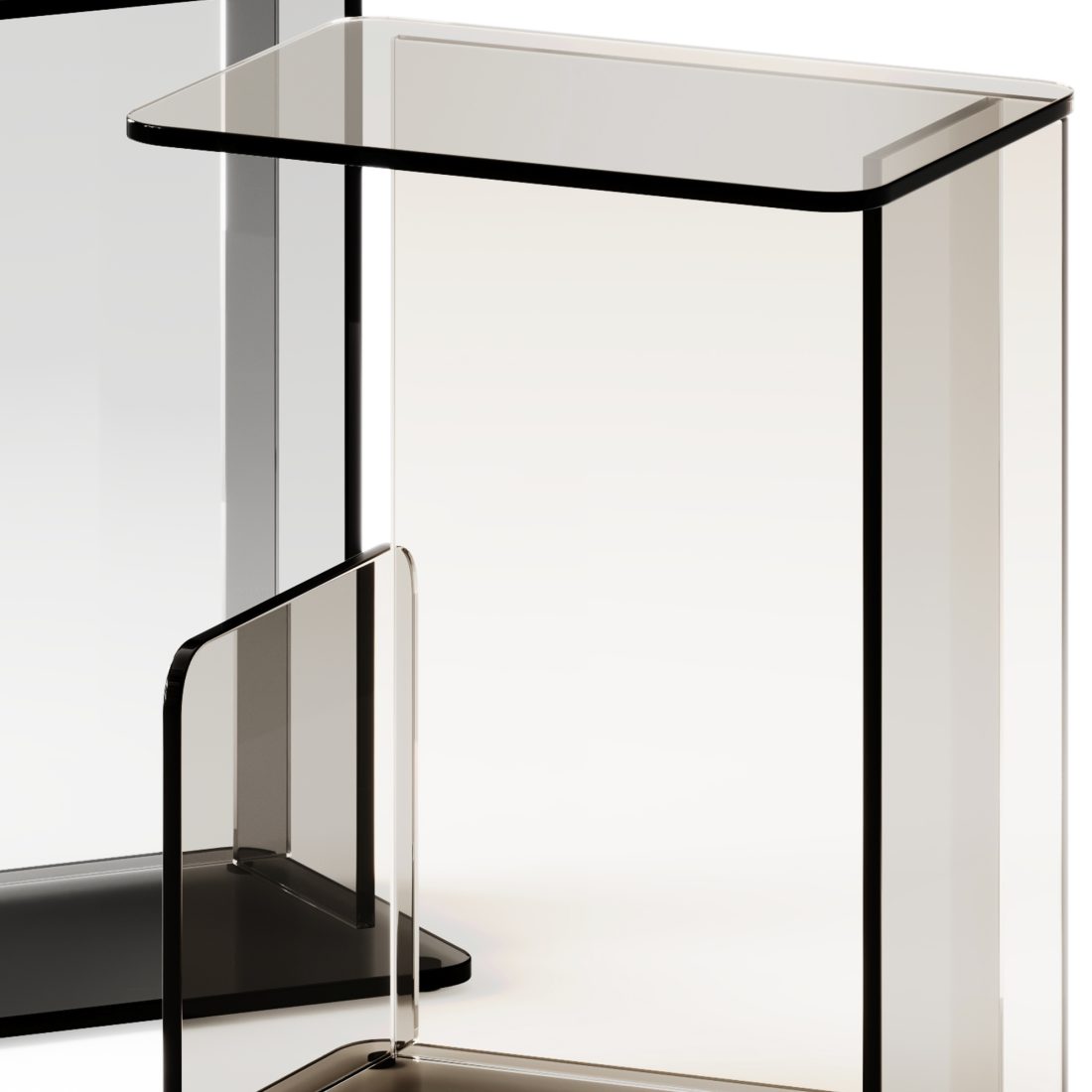 Case Lucent Side Table - 3D Model for Corona