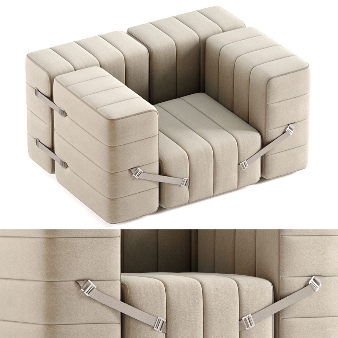 Curt Armchair 3D Model for Corona | CGMood