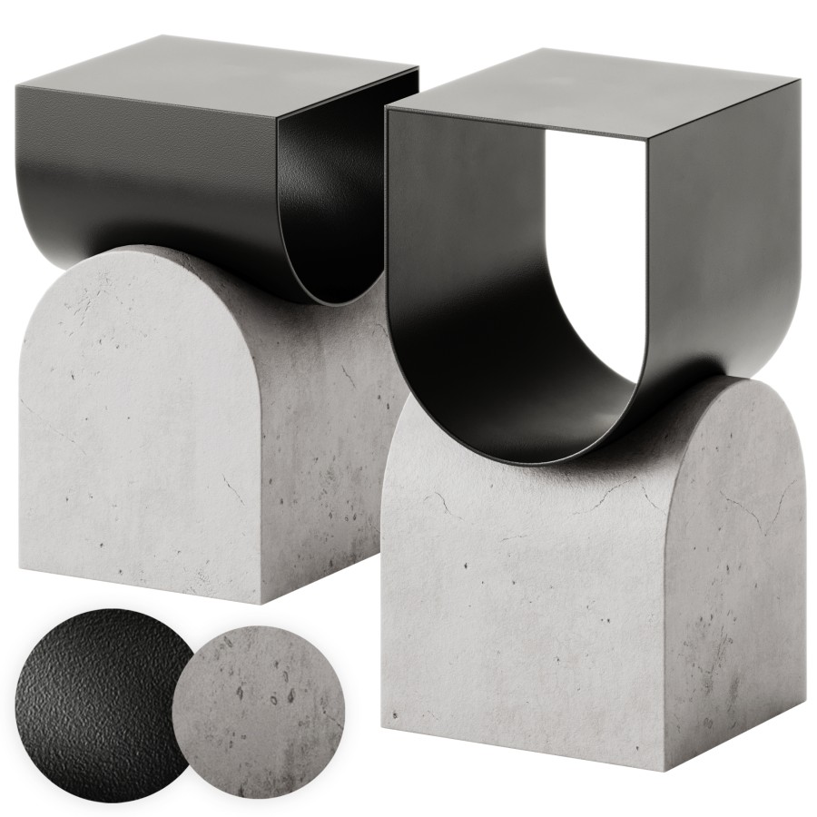 Bonaldo Vague Side Table - 3D Model for Corona