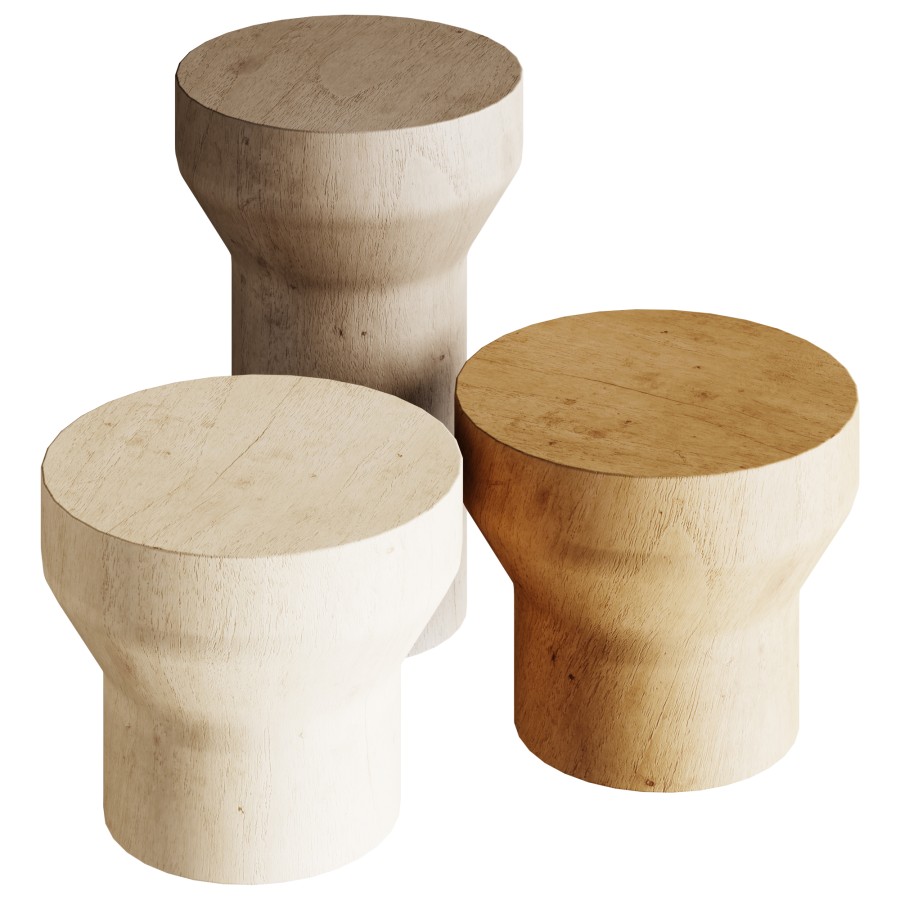 Gallon Side Table - 3D Model for Corona