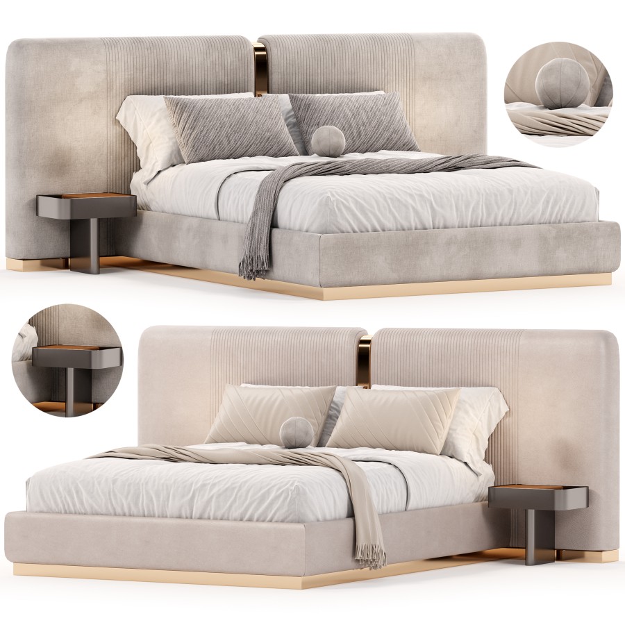 Vogue Bed By Rugiano 3D Model for Corona | CGMood