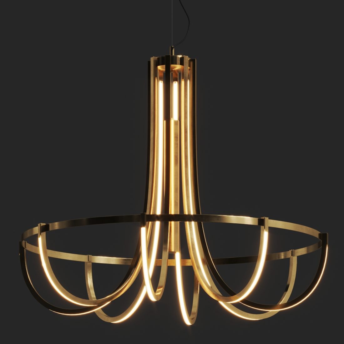 Euroluce Lampadari Parachute Pendant Lamp - 3D Model for VRay, Corona