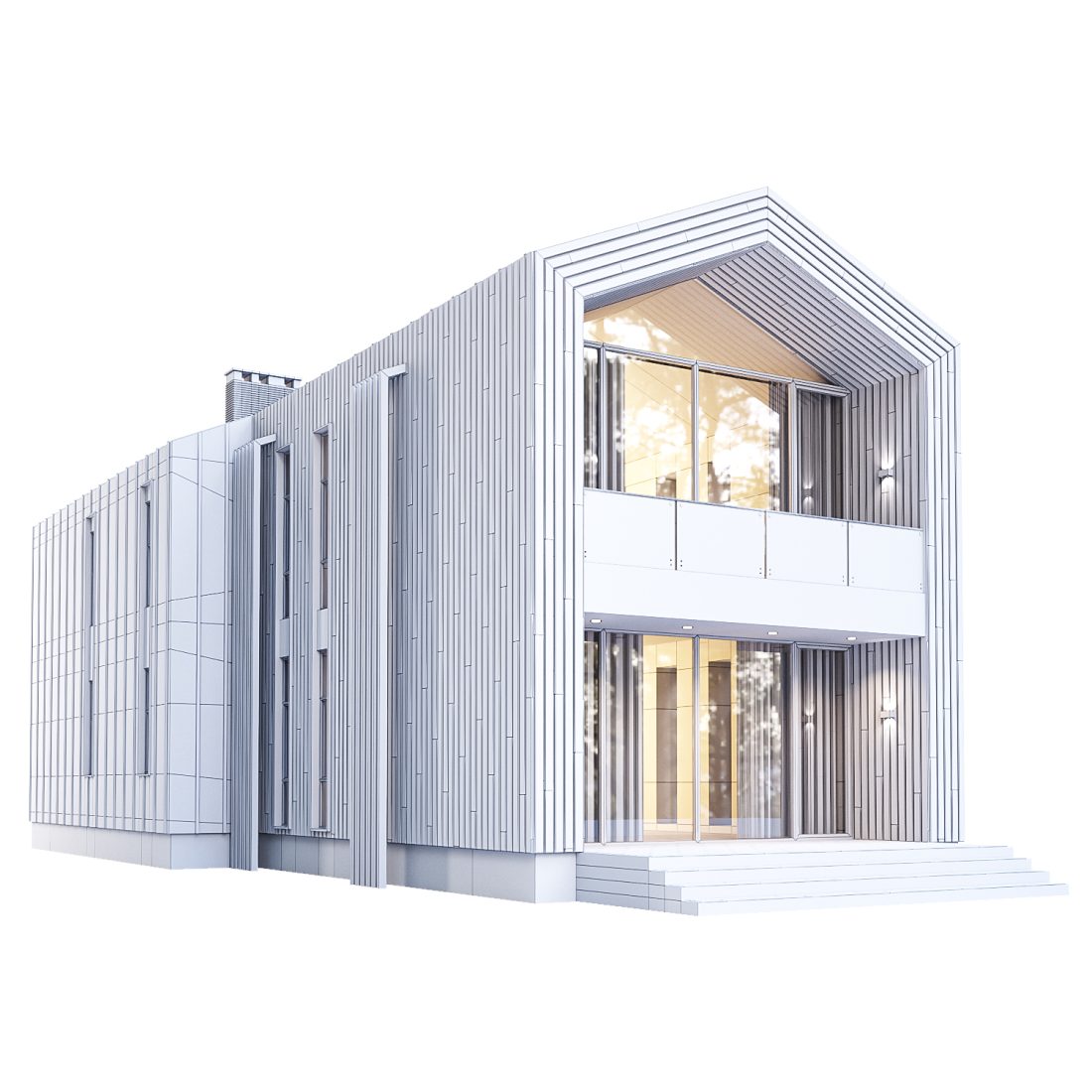 Barn House 3D Model for VRay, Corona | CGMood