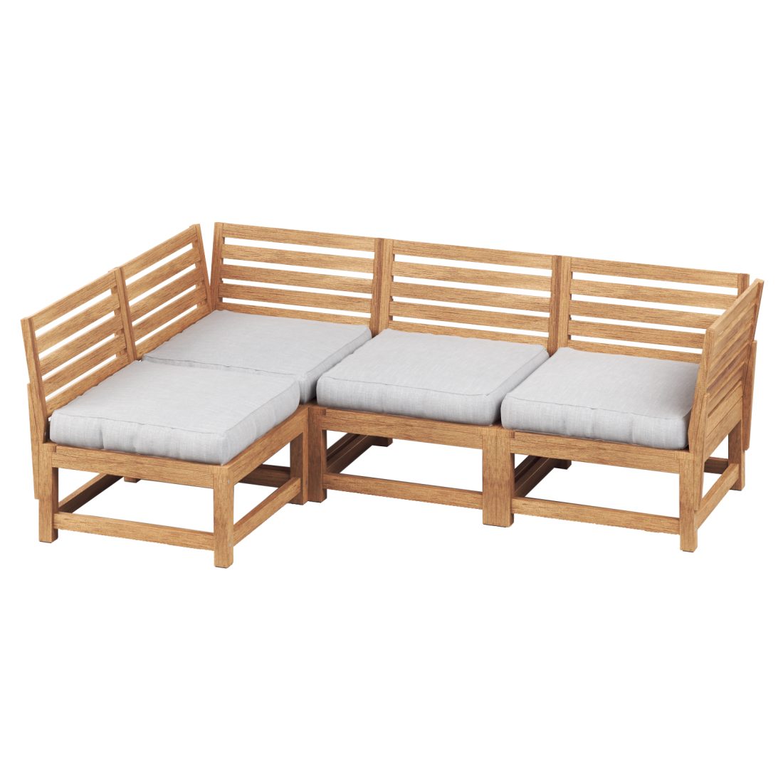 Nammaro Modular Corner Sofa 3-seater Ikea - 3D Model for VRay, Corona