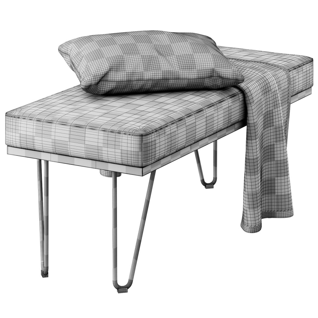 Modern Bench By Iconic Home 3D Model for VRay | CGMood