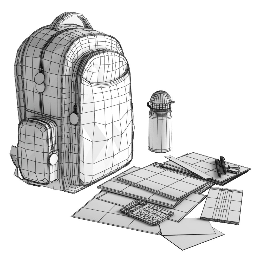 Backpack Spider Man 3d Model - 3D Model for VRay