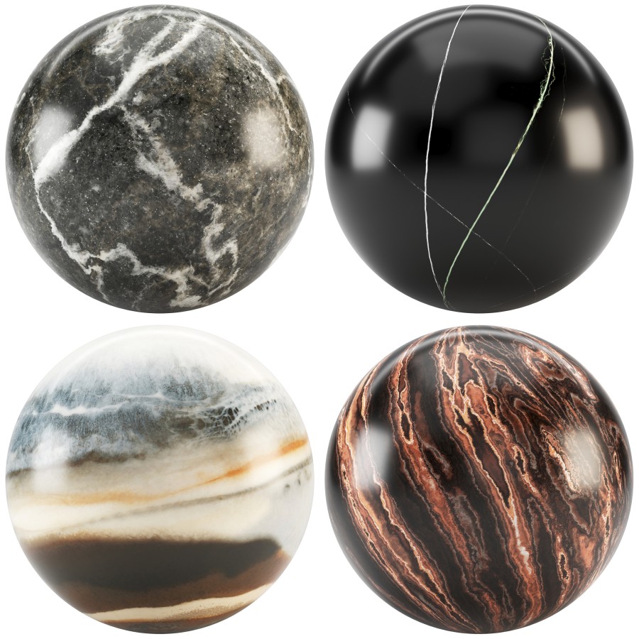 Collection Marble 95 - 3D Model for VRay