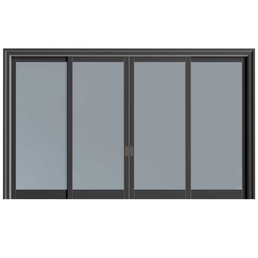 Aluminium Glass Sliding Window Doors Balcony 3D Model for VRay, Corona ...