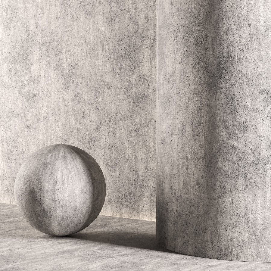 Concrete Material 29 - 3D Model for Corona, VRay