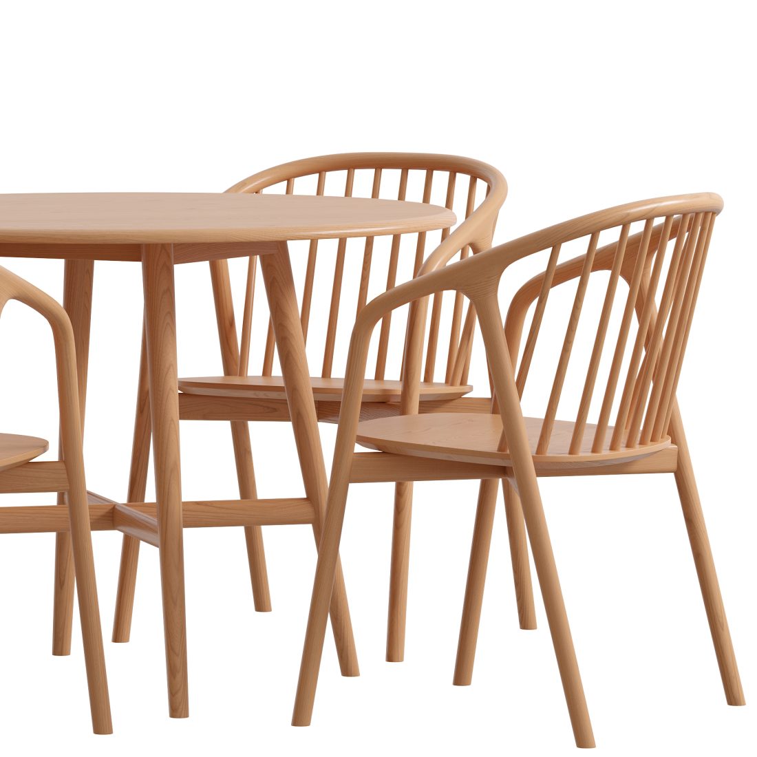 Table Lapaz And Chair Matinee By Bernhardt - 3D Model for Corona