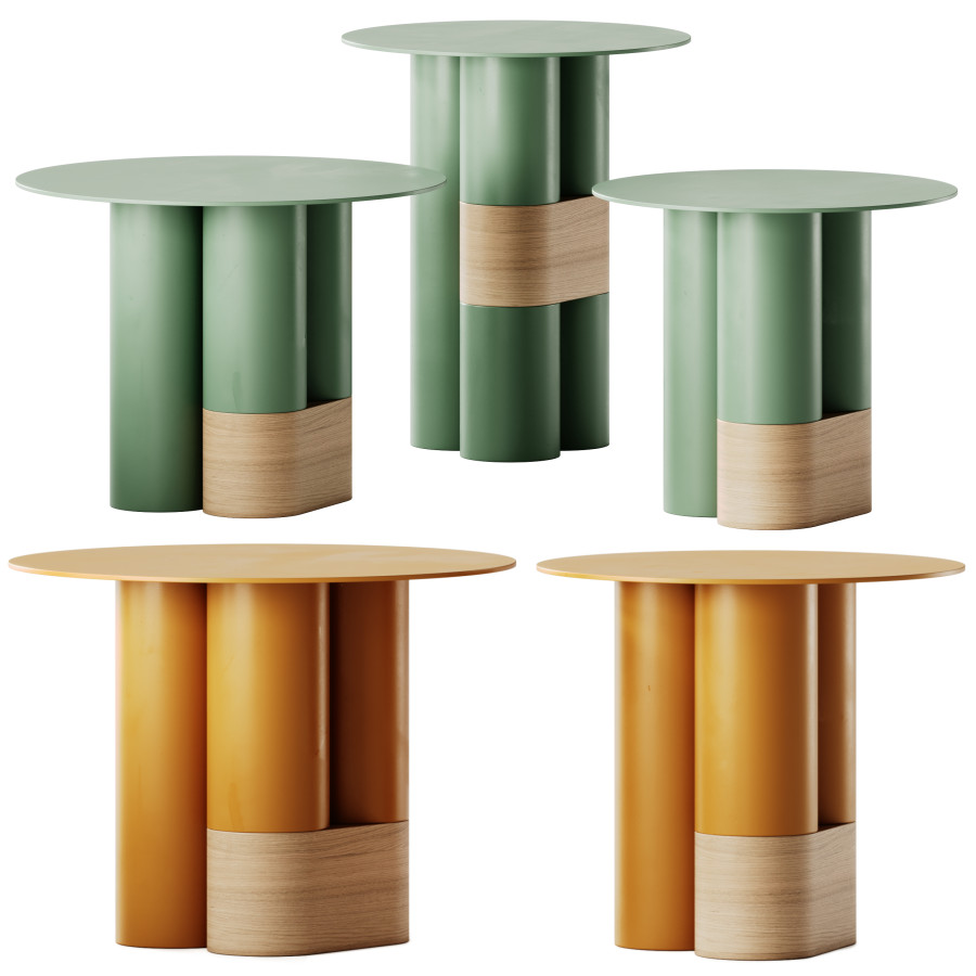 Layers Coffee Tables By Woo - 3D Model for Corona