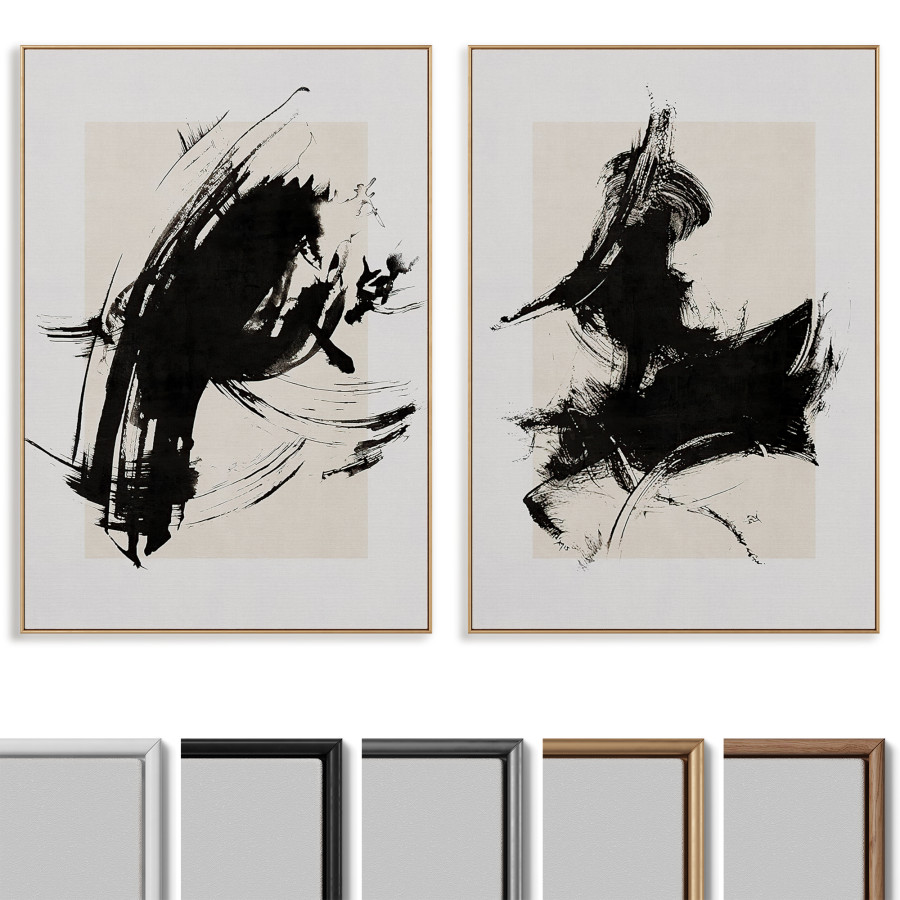 Abstract Painting Frame Set 149 - 3D Model for Corona