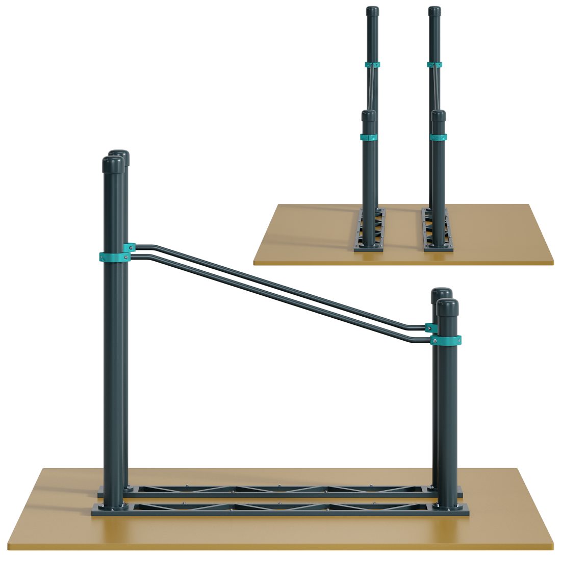 Parallel Bars In Rise 3D Model for Corona | CGMood