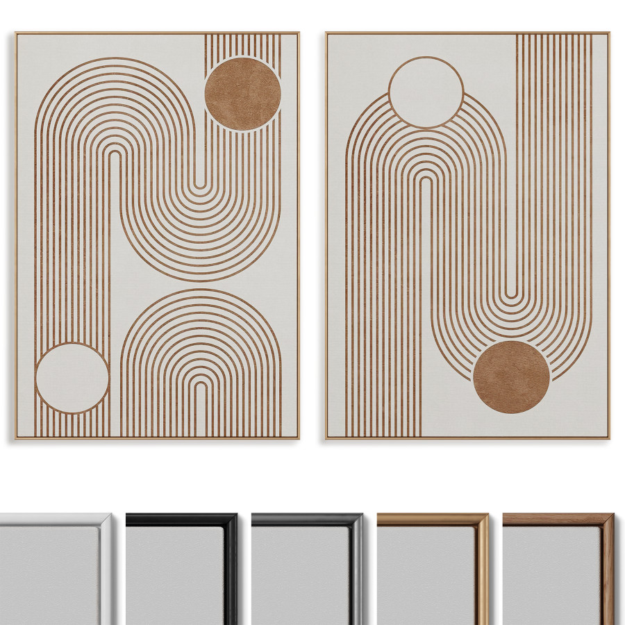 Abstract Painting Frame Set 210 - 3D Model for Corona