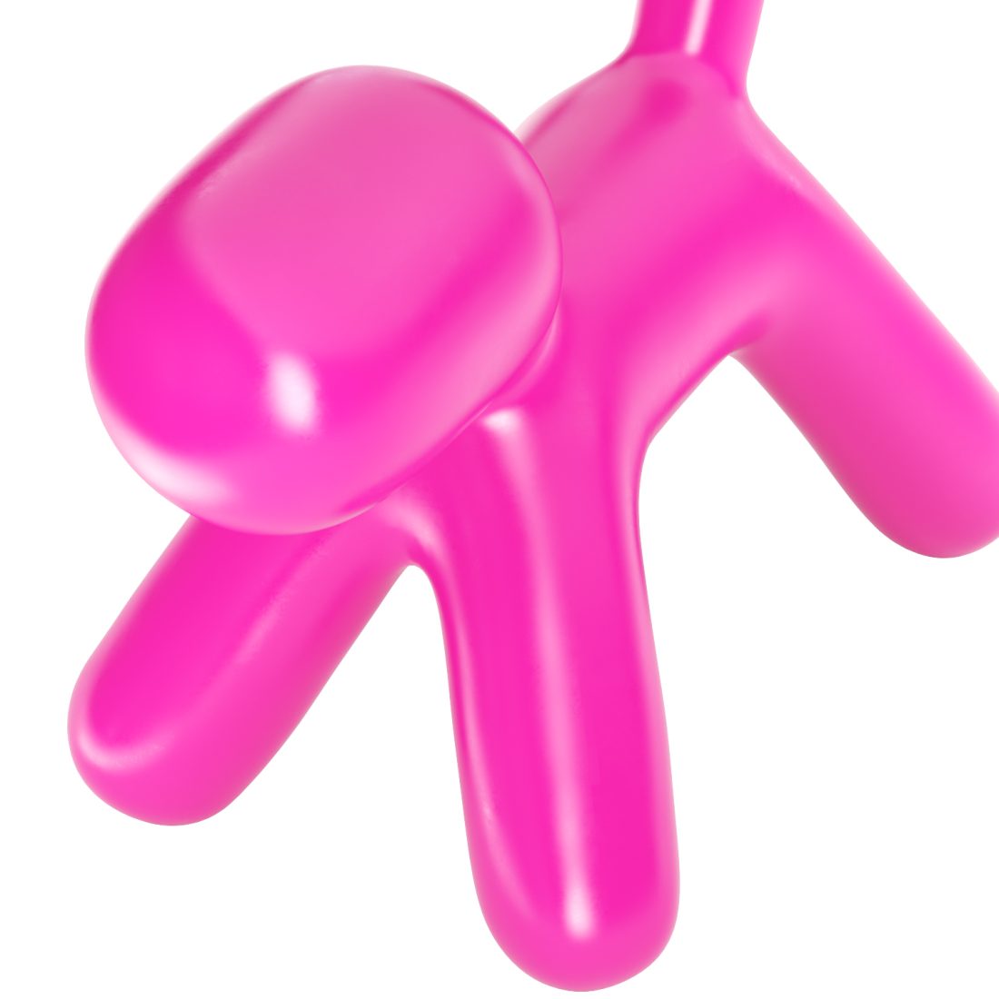 Deep Pink Animals Figurines - 3D Model for VRay