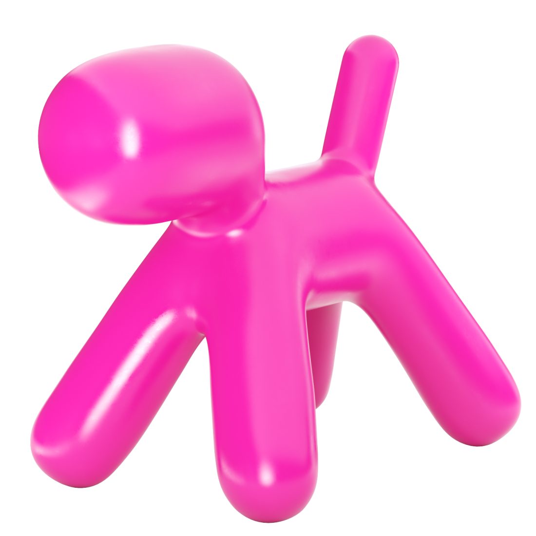 Deep Pink Animals Figurines - 3D Model for VRay