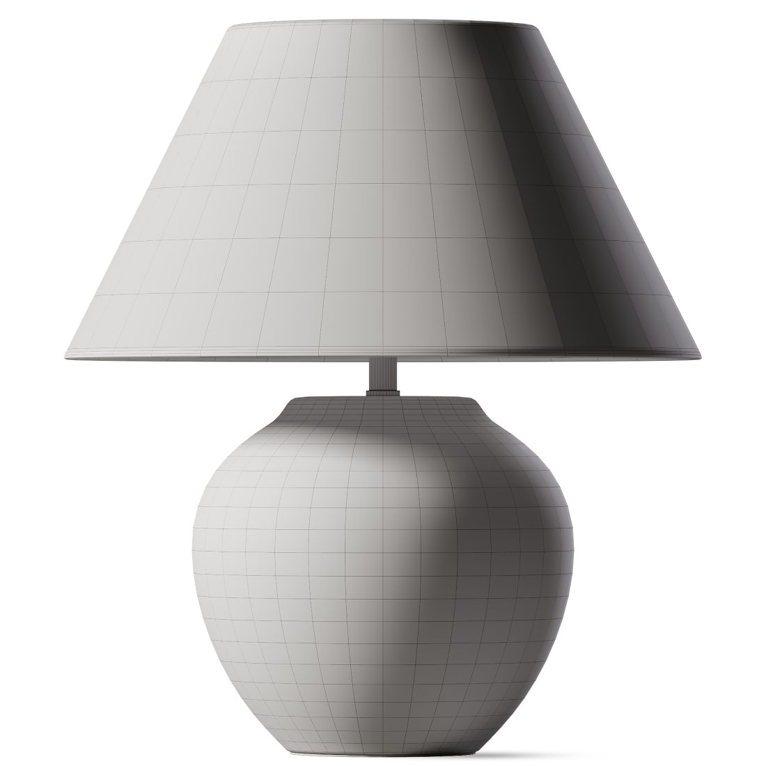 Zara Home Desk Lamp Ceramic - 3D Model for Corona