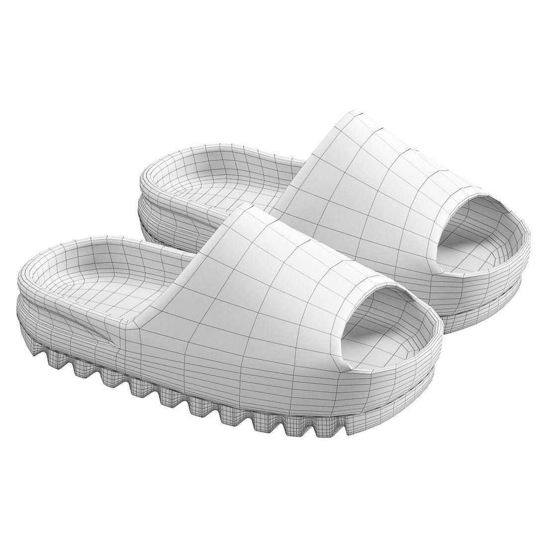 Adidas Yeezy Slides Resin 3D Model for Corona | CGMood