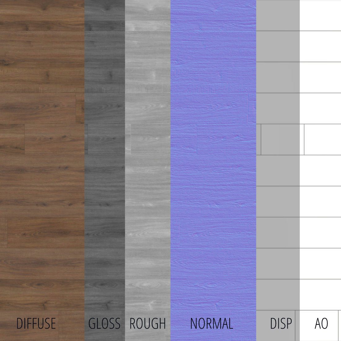 Hardwood Dc230hdf4505 Oak 4k Seamless Pbr - 3D Model for VRay, Corona, VRay