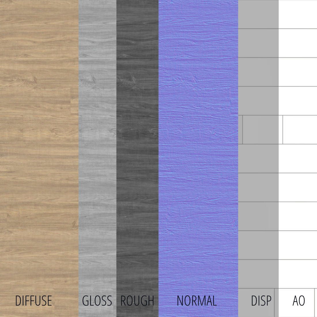 Hardwood Dc230hdf4510 Fir 4k Seamless Pbr - 3D Model for VRay, Corona, VRay