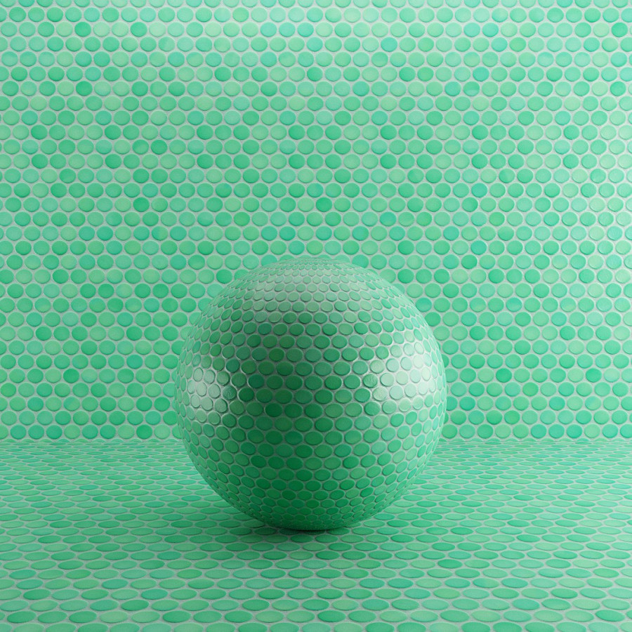 Ceramic Mosaics Loop 40071 4k Pbr Seamless - 3D Model for VRay, Corona ...