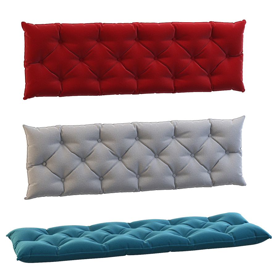 Backrest Bed Cushion Set 3D Model for VRay, Corona | CGMood