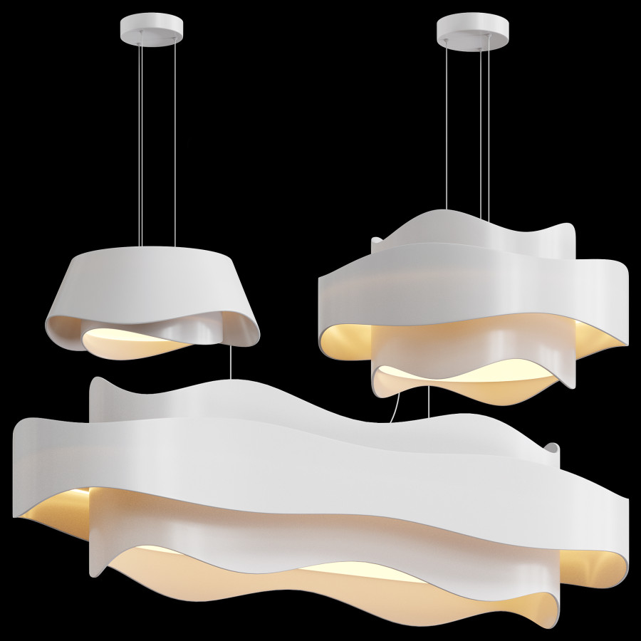 Bella Pendant Light 3 Style Chandelier 3D Model for Corona | CGMood