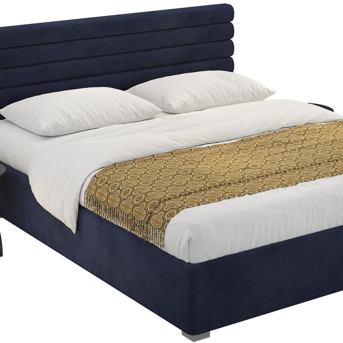Byron Velvet Bed 3D Model for VRay, Corona | CGMood