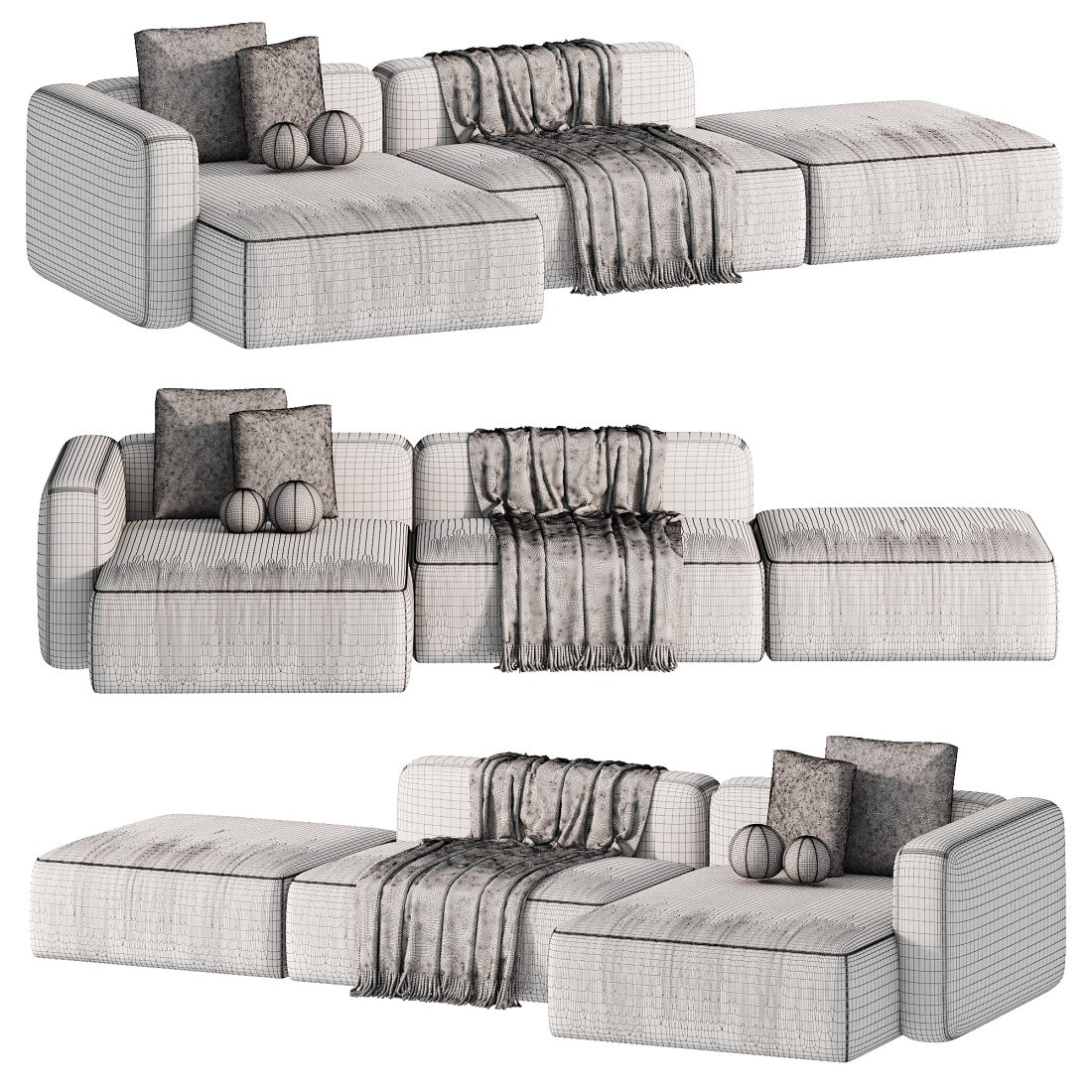 Bari Sofa 3D Model for Corona | CGMood