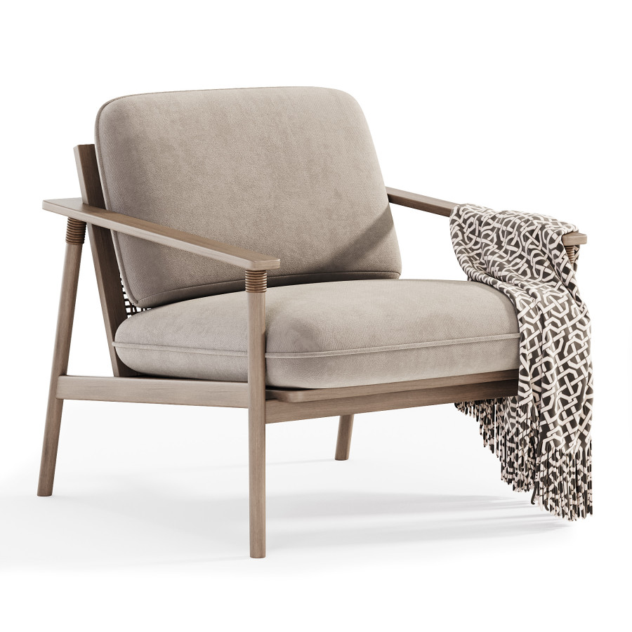 David Lounge Chair - 3D Model for Corona