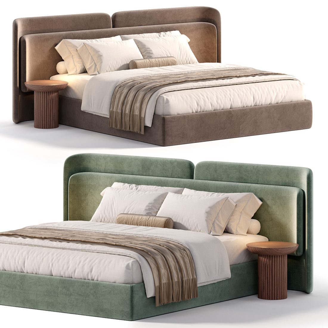 Bed Valetta By Rete 3D Model for Corona | CGMood
