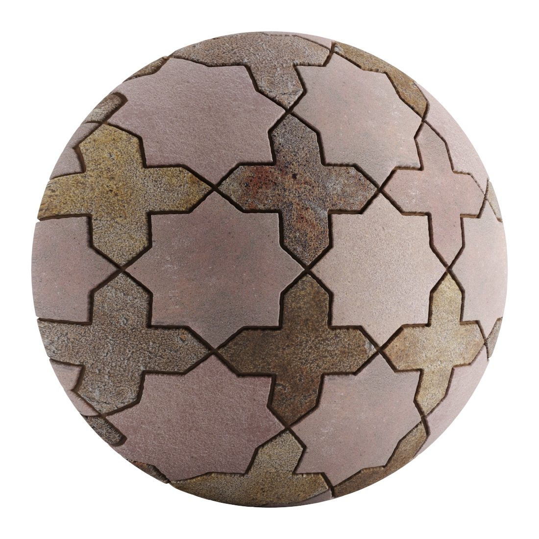 Terracotta Tiles Smalti Brown 4k Pbr Seamless Texture / PBR Material ...