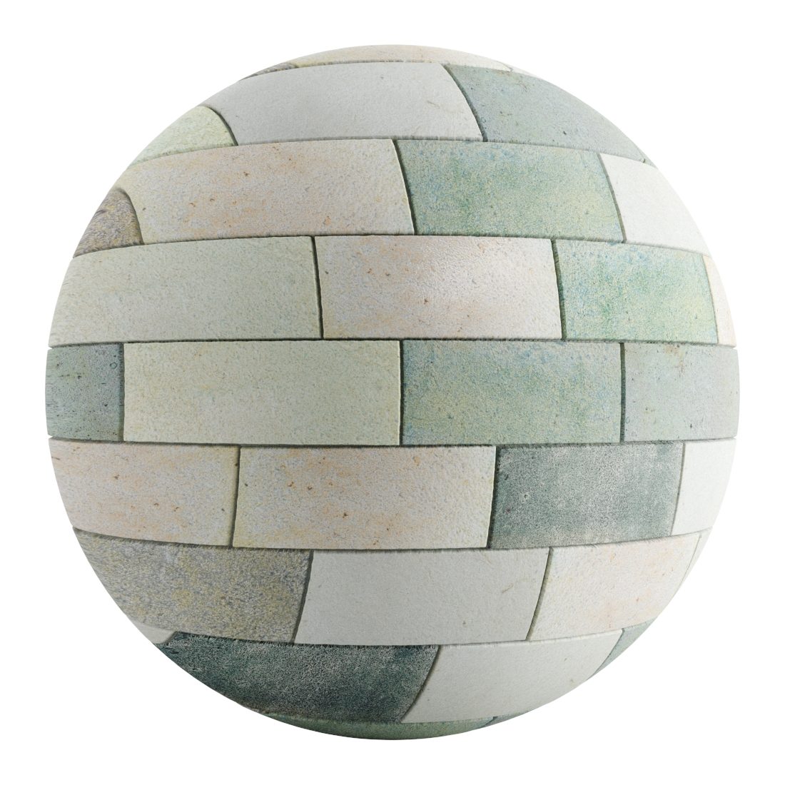 Terracotta Tiles Smalti Green 4k Pbr Seamless - 3D Model for VRay ...