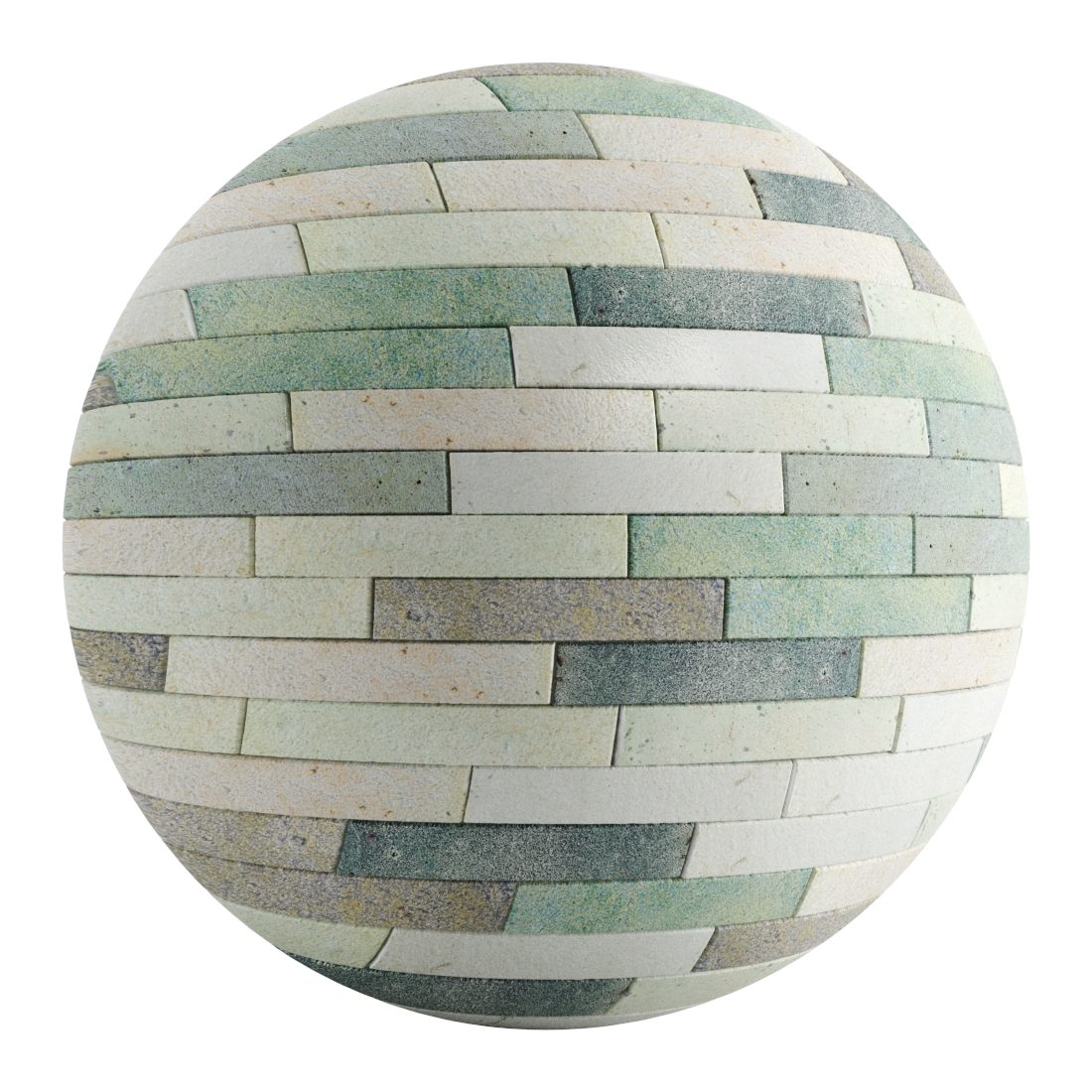 Terracotta Tiles Smalti Green 4k Pbr Seamless - 3D Model for VRay ...