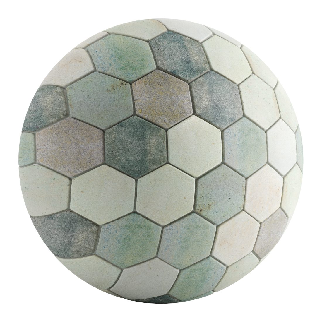 Terracotta Tiles Smalti Green 4k Pbr Seamless - 3D Model for VRay ...