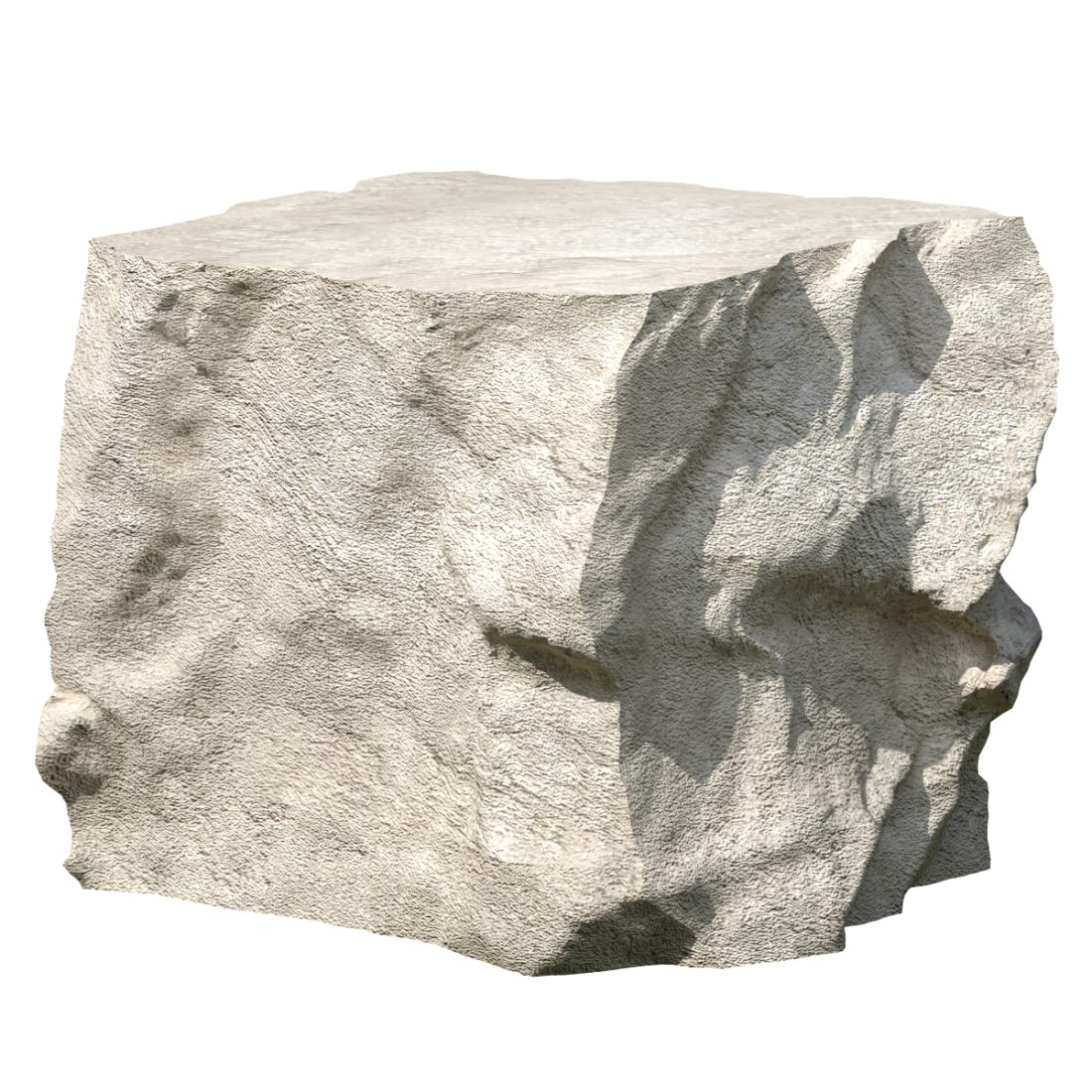 Rock Side Table 50x50cm - 3D Model for VRay, Corona
