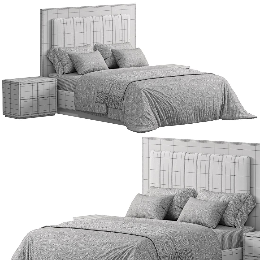 Quarto Ii Zenit Bed By Pachecos 3D Model for Corona | CGMood