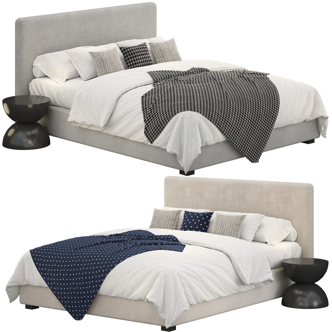 Christie Contemprary Bed 3D Model for VRay, Corona | CGMood