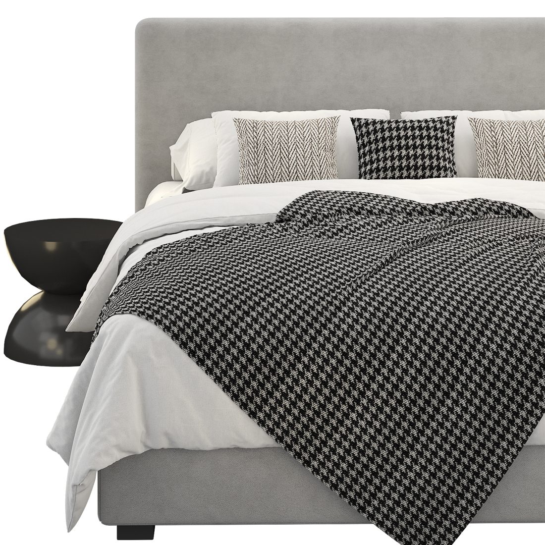 Christie Contemprary Bed 3D Model for VRay, Corona | CGMood