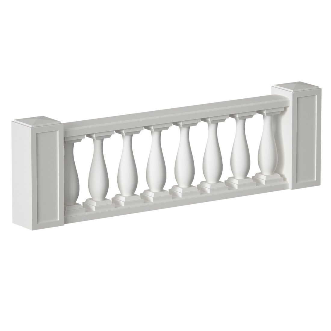 Balustrade Fencing Staircase Balcony Terrace - 3D Model for FStorm ...