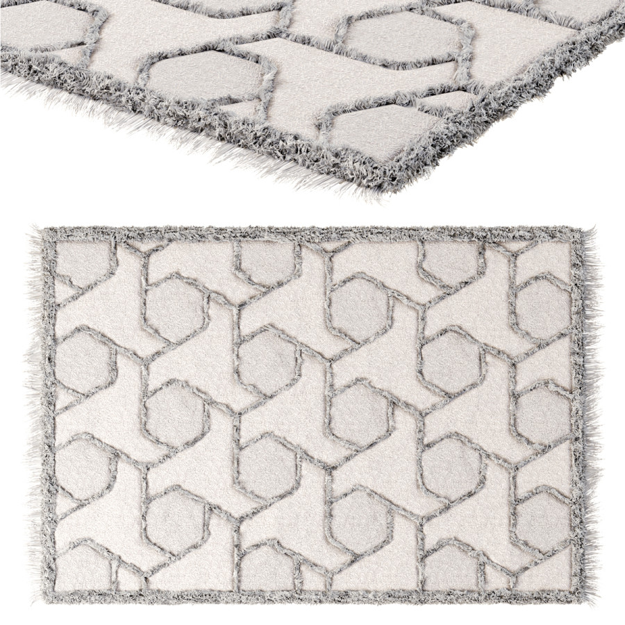 Light Gray Carpet One - 3D Model for VRay